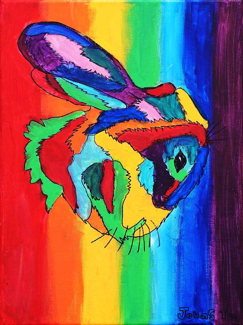 Rainbow Rabbit – Shaping Hearts